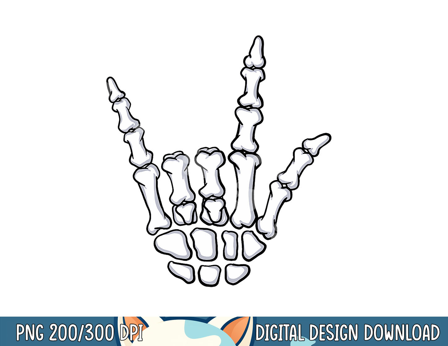 I Love You Sign Language Skeleton Hand ASL Halloween Costume | Inspire ...