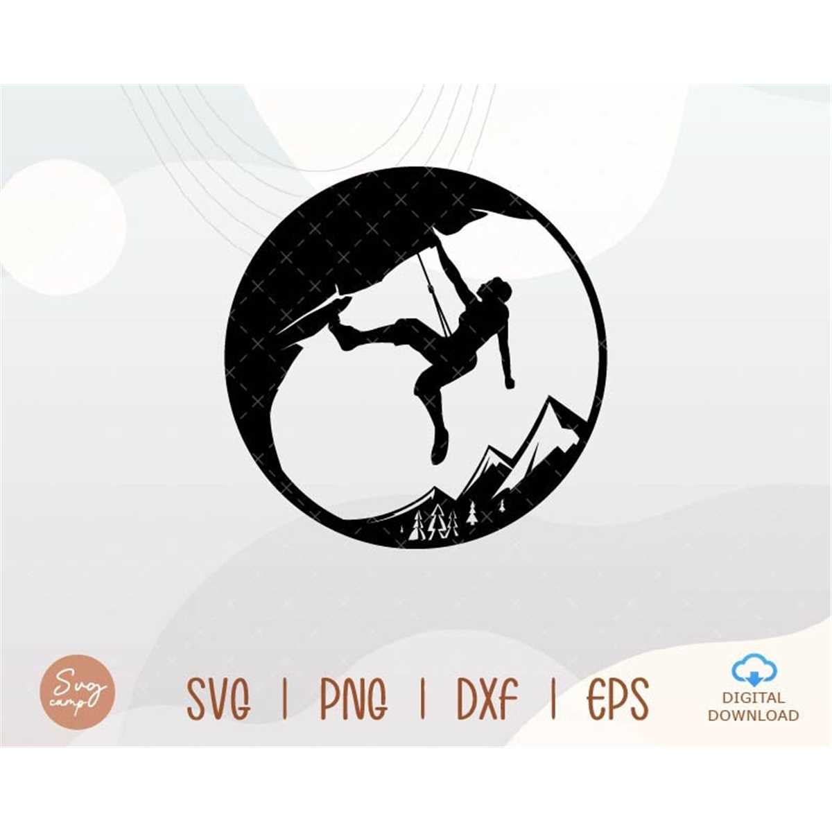 Climbing Woman Svg, Mountain Climbing Svg, Rock Climber Svg, - Inspire ...