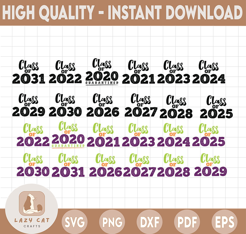 Class of SVG Bundle, Class of 2031, Graduation SVG, End of S - Inspire ...