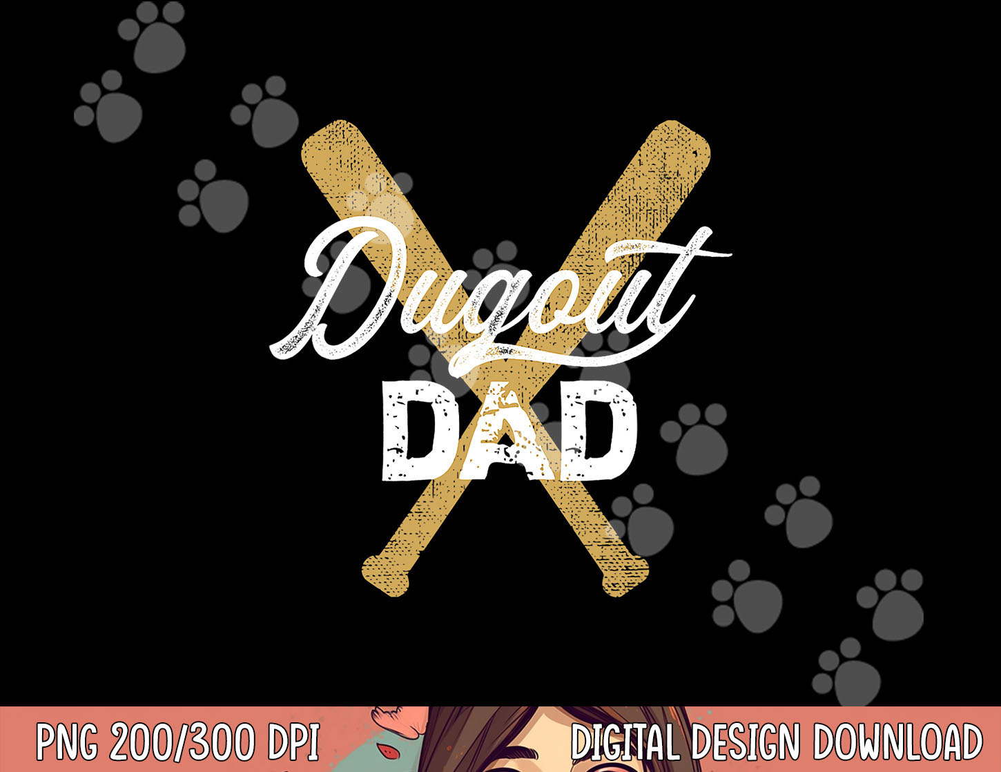 Baseball Dugout Dad Baseball Bats for Father png, sublimatio - Inspire ...
