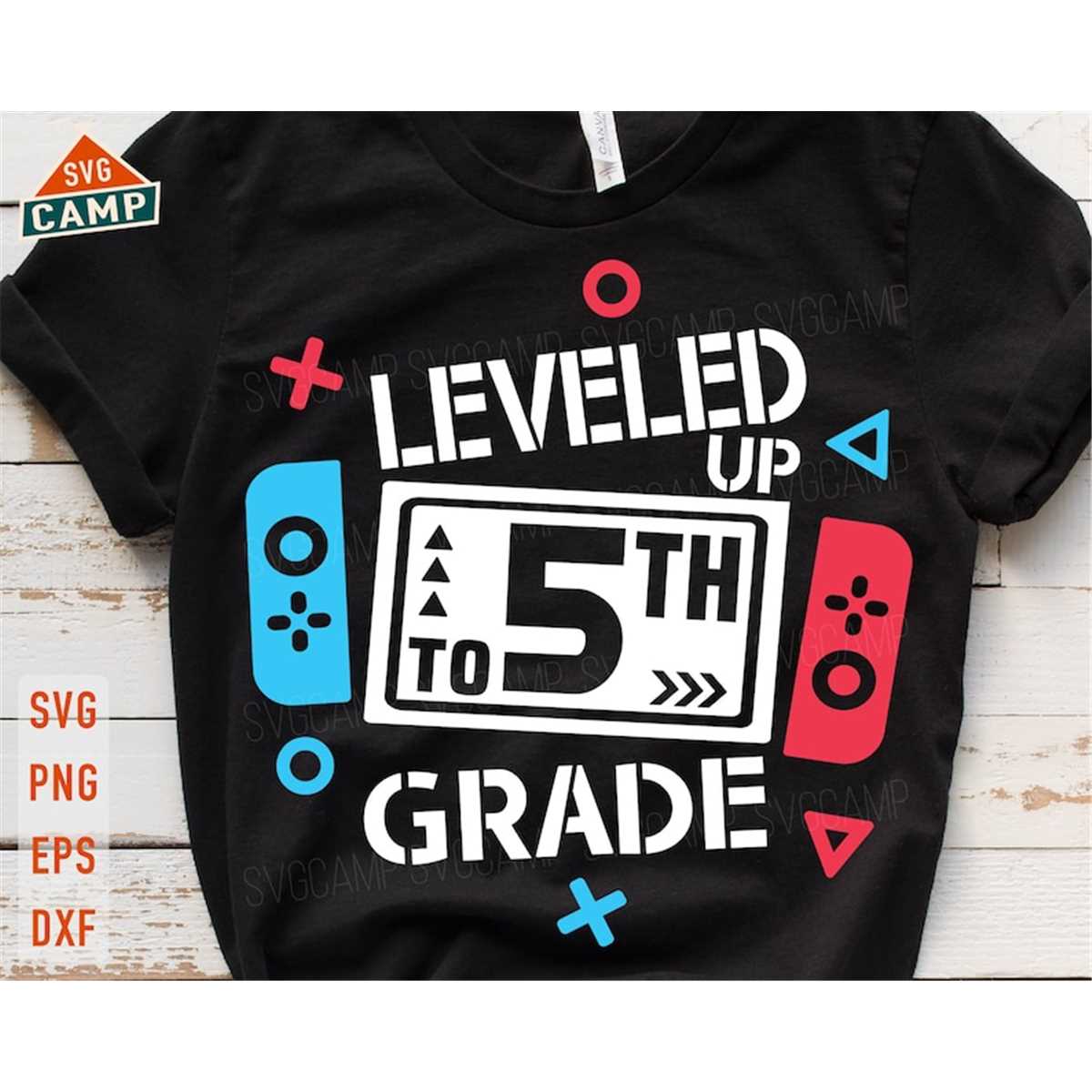 Leveled Up To 5th Grade svg, Fifth Grade svg, 5th Grade svg, - Inspire ...