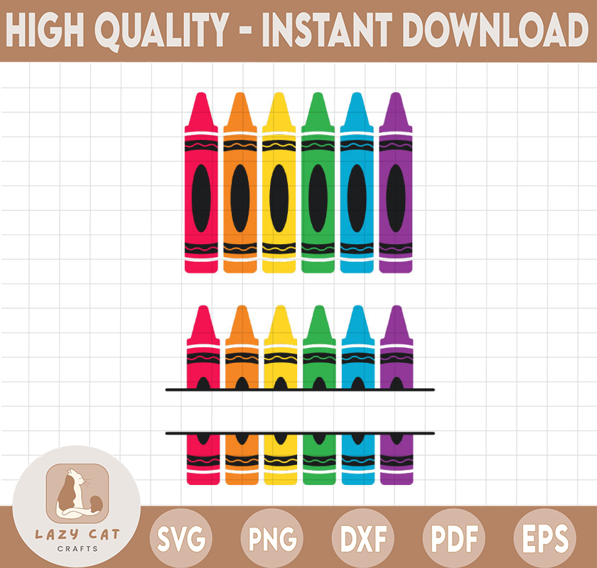split crayon svg - Inspire Uplift