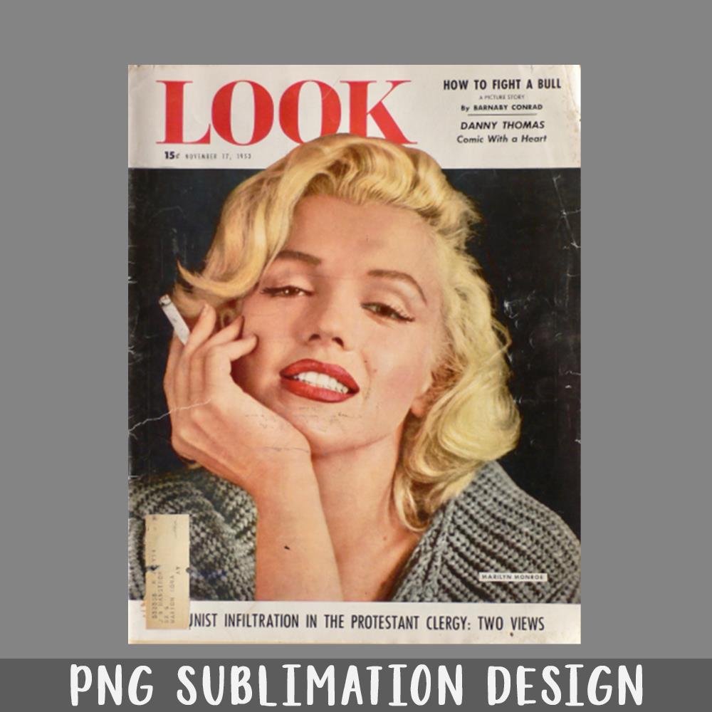 Marilyn Monroe Look Smoking PNG Download - Inspire Uplift