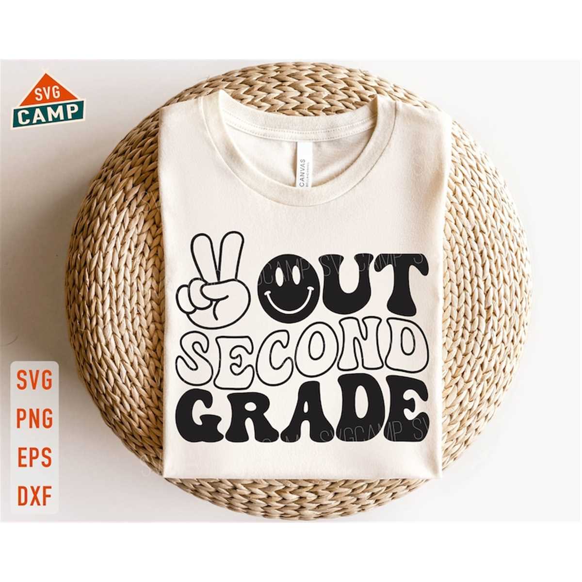 Peace Out Second Grade Svg, Last Day of School Svg, 2nd Grad | Inspire ...