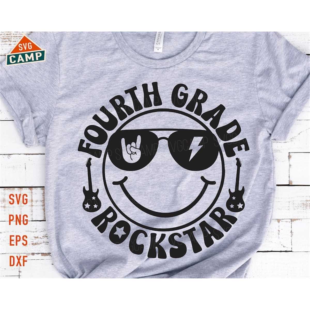 Fourth Grade Rockstar svg, Fourth Grade Graduation svg, Last - Inspire ...