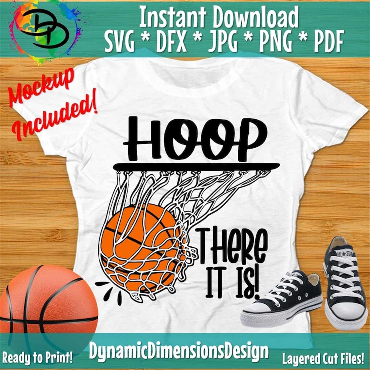 Basketball SVG, Hoop There it Is svg, Svg files for Cricut, | Inspire ...