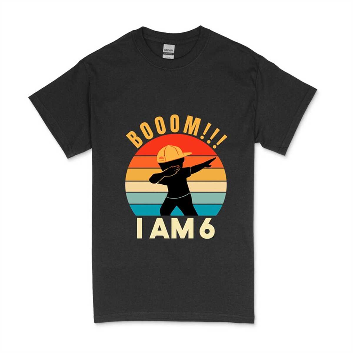Kids Dabbing Birthday 6 Years Old Retro SVG, Booom I Am 6 Sv | Inspire ...