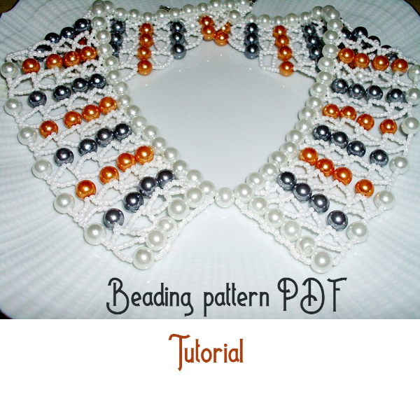 Beaded Choker Collar. Beading pattern PDF. Tutorial Beading | Inspire ...