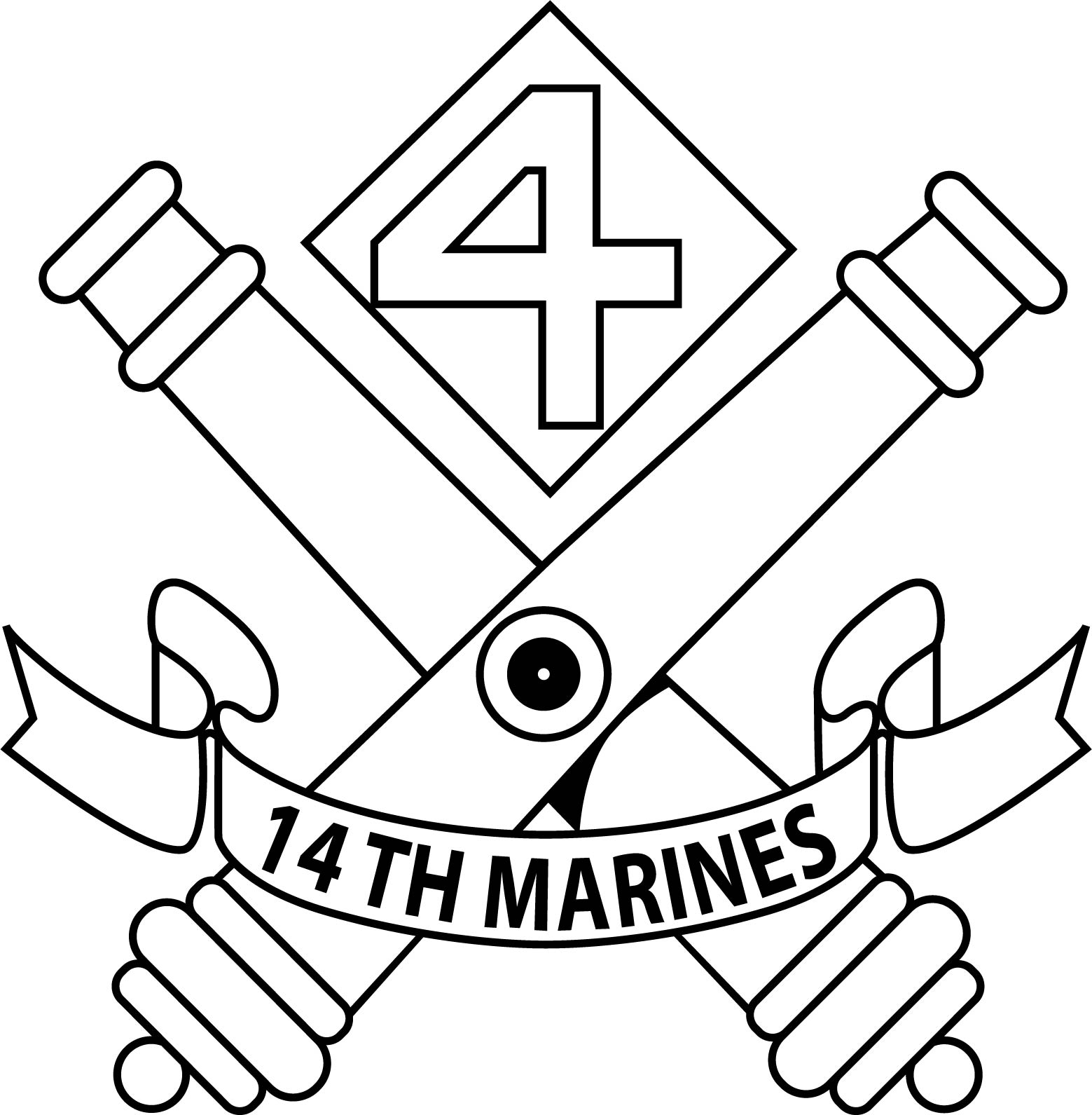 14th Marines LINE ART VECTOR FILE cnc engraving, cricut, vin | Inspire ...