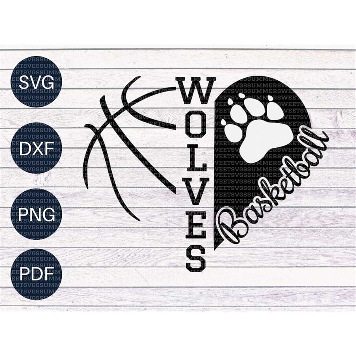 Wolves SVG dxf png school spirit wolves monogram svg sublim | Inspire ...