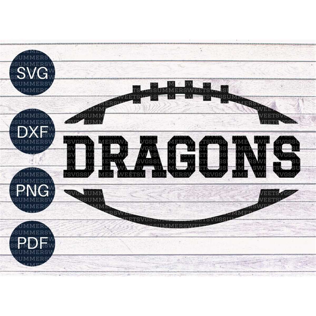 Dragons svg, dragons png, football svg, football png, footba - Inspire ...