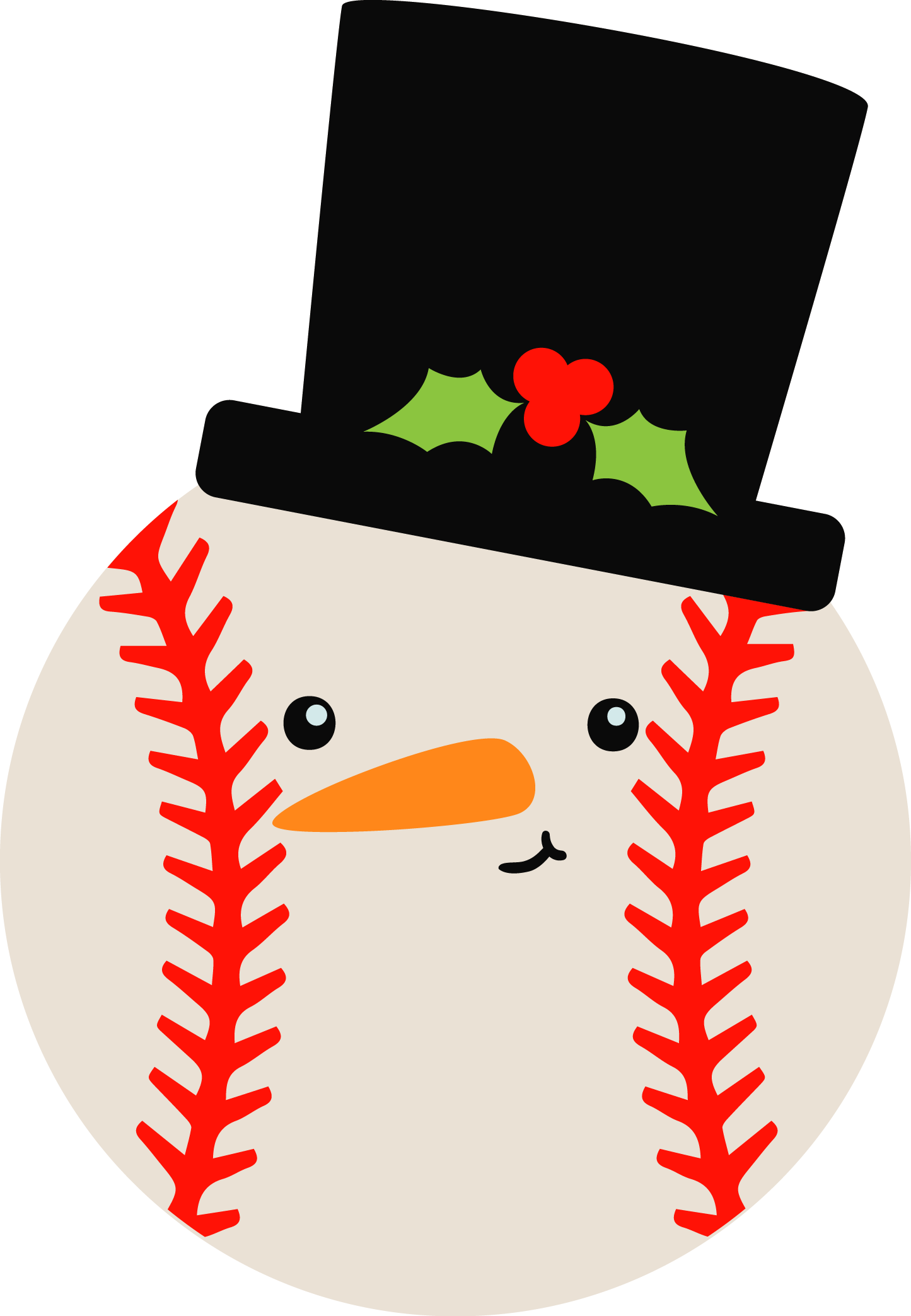 Baseball Snowball hat Svg, Merry Christmas Svg, Christmas sv | Inspire ...