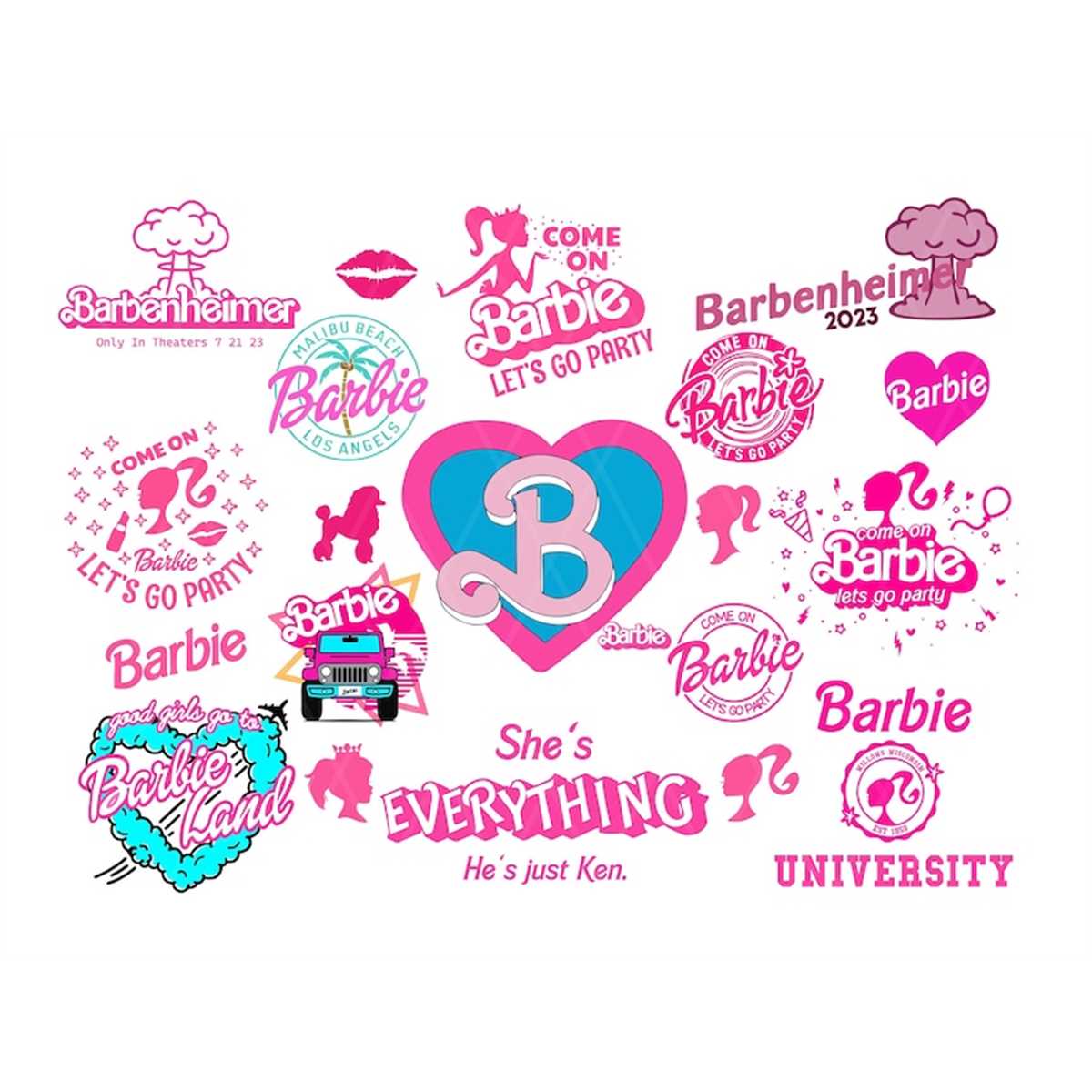 Bundle Layered Svg file, pink doll Svg, Girl Svg, SVG file f | Inspire ...