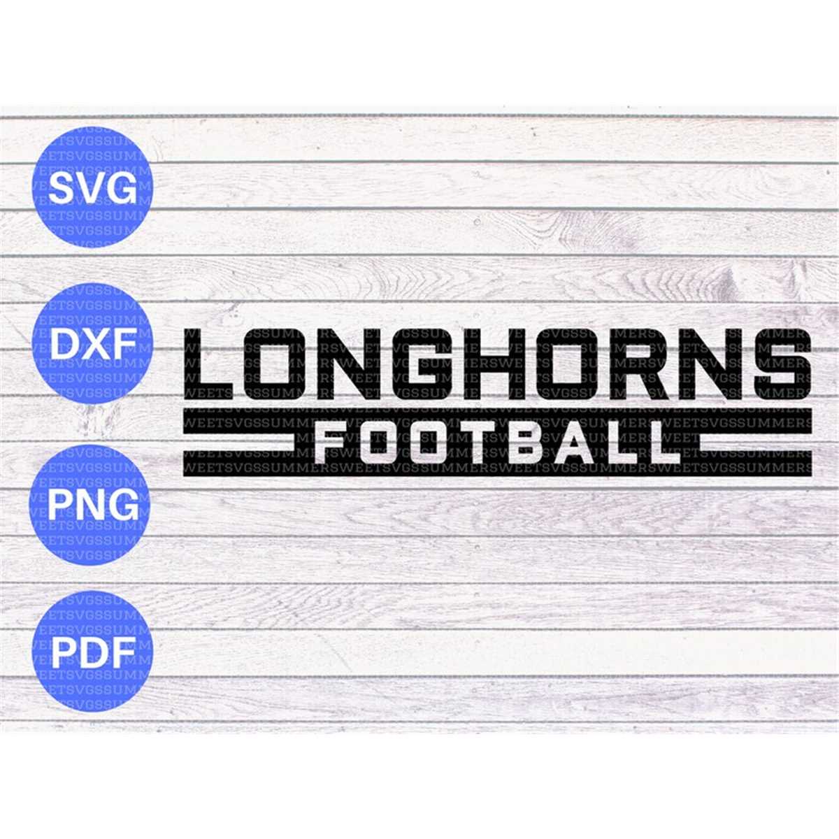 Longhorns svg dxf png Cheer team spirit longhorn Cricut Cut - Inspire ...