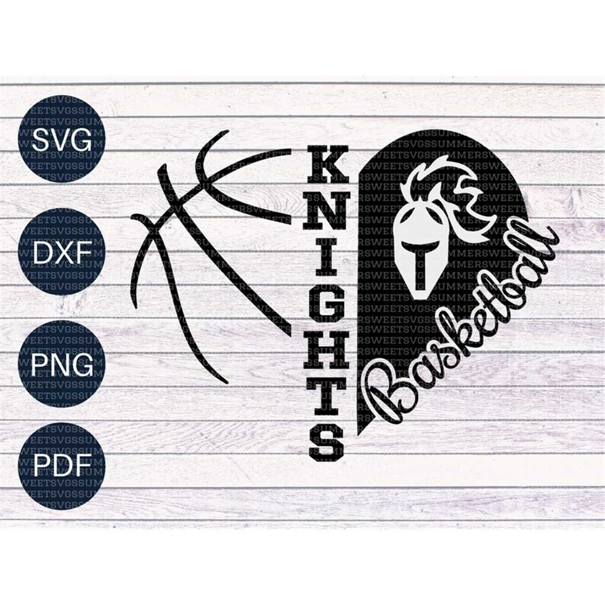 Knights SVG dxf png school spirit monogram cut file cricut | Inspire Uplift