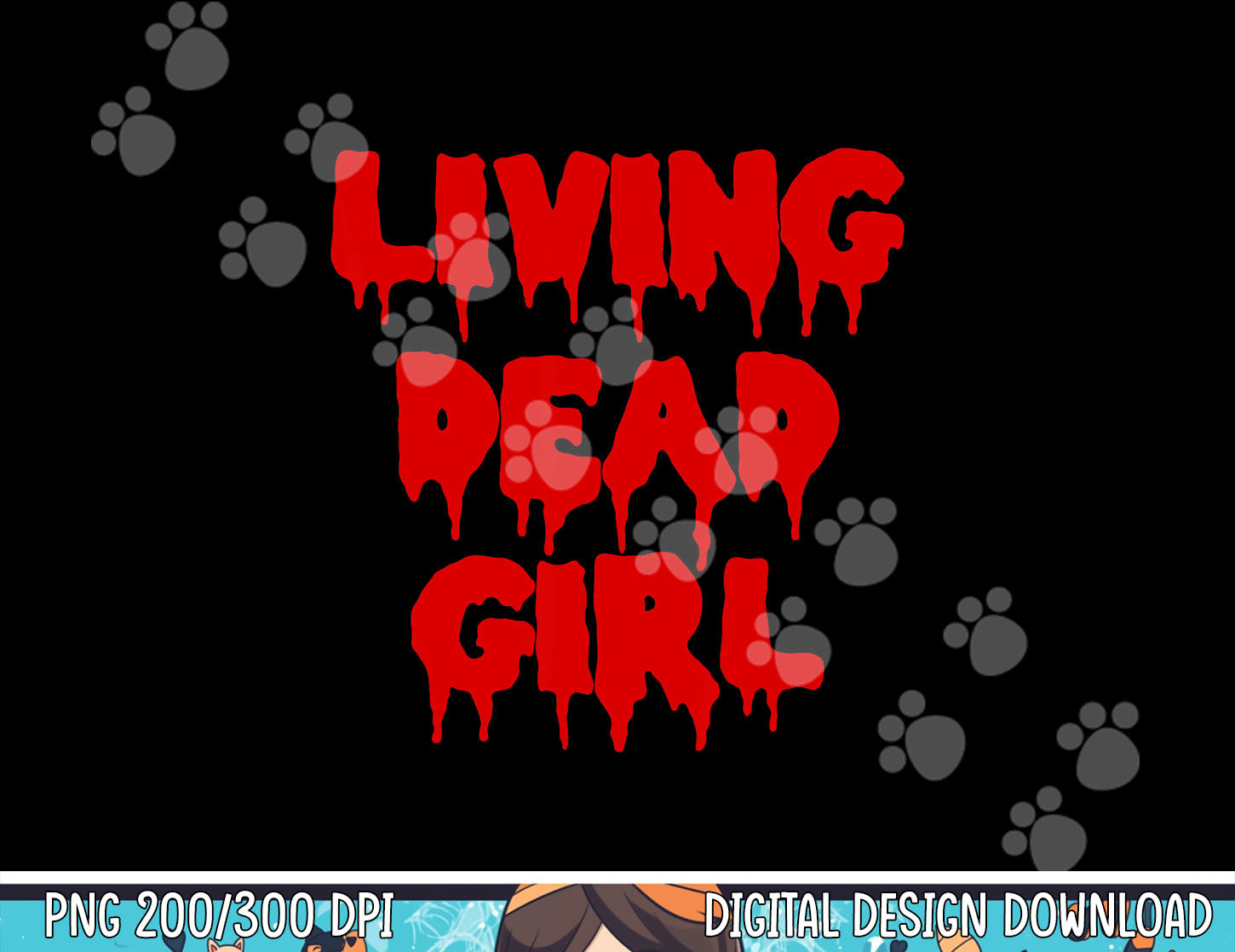 Dripping Blood Halloween Zombie Movie Living Dead Girl png,s | Inspire ...