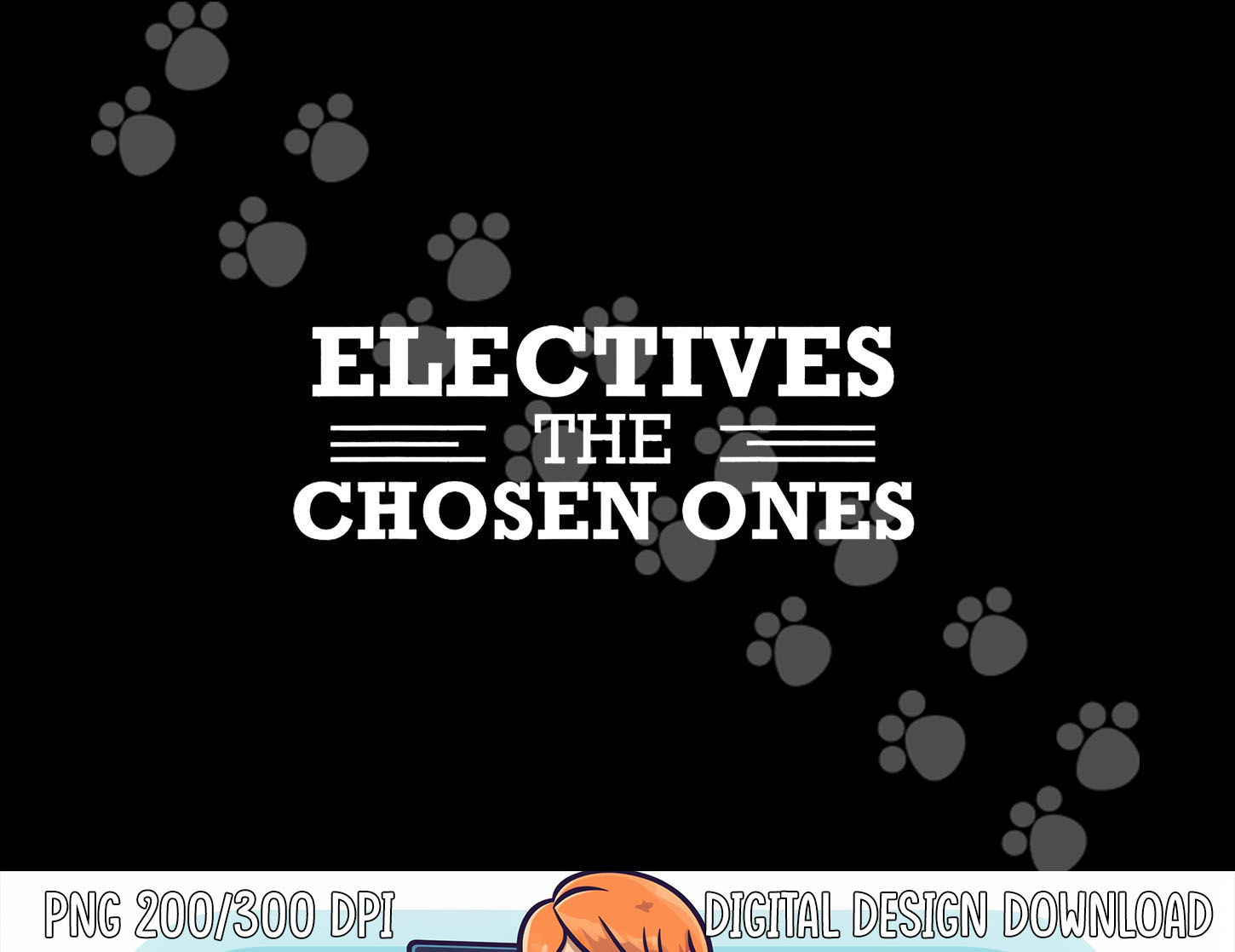 Electives The Chosen Ones png, sublimation Funny Teacher Cl - Inspire ...