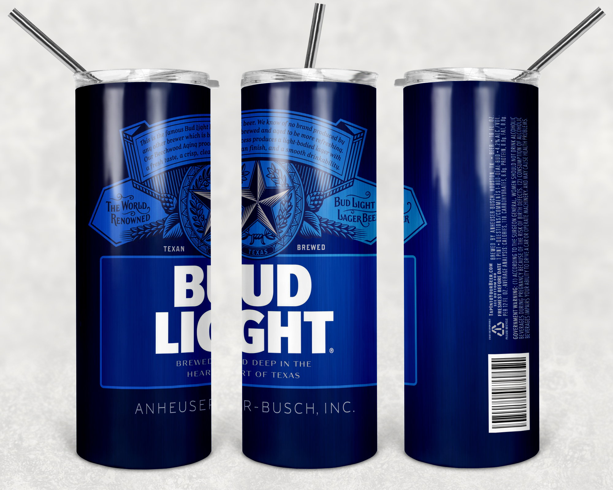 Bud Light Beer Tumbler Wrap Design - PNG Sublimation Printin | Inspire ...