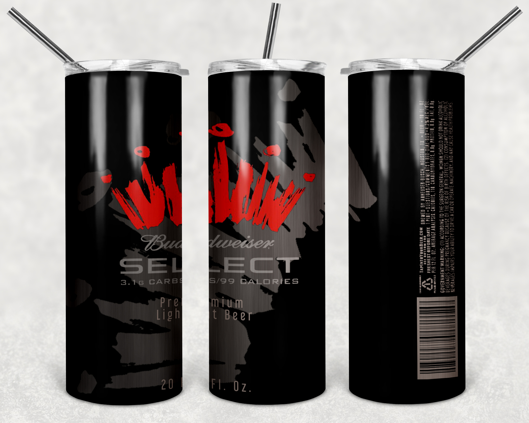 Budweiser Select Tumbler Wrap Design - PNG Sublimation Print | Inspire ...