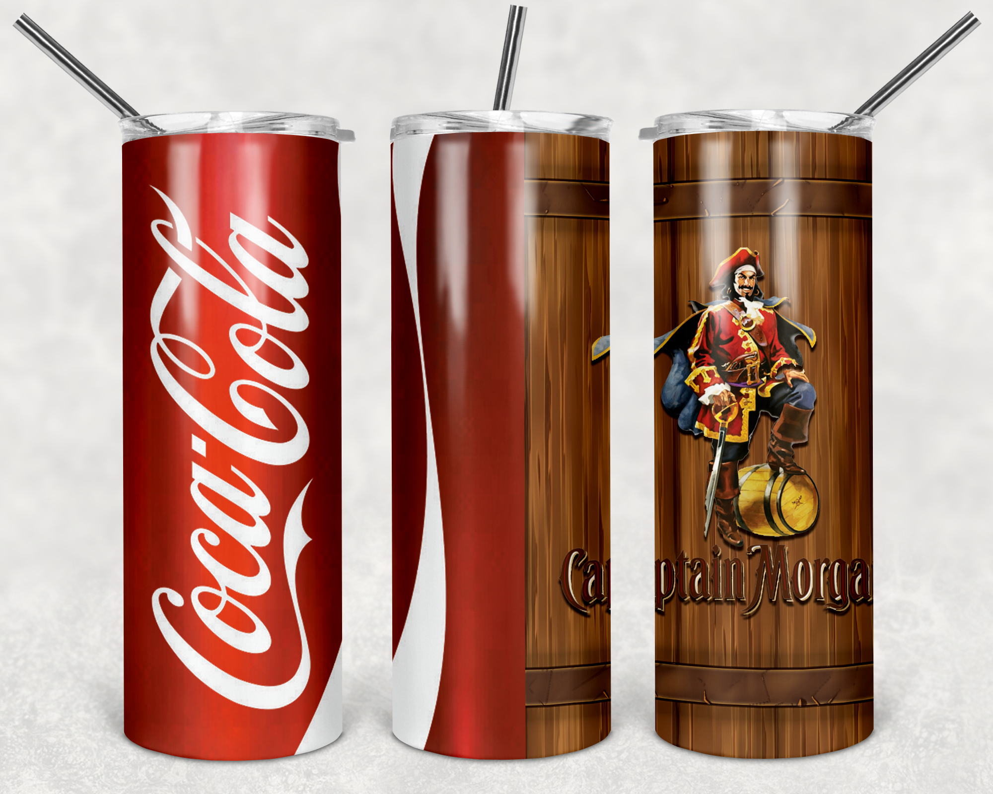 Captain Morgan And Coke Tumbler Wrap Design - PNG Sublimatio | Inspire ...