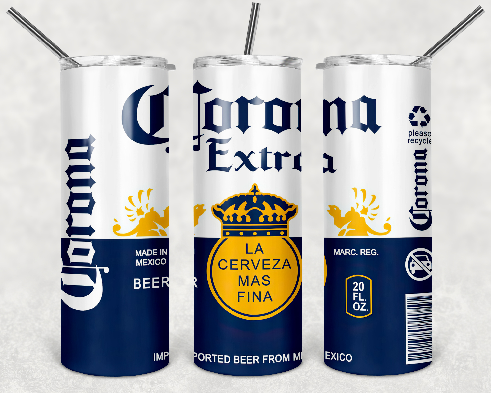 Corona Extra Tumbler Wrap Design - PNG Sublimation Printing | Inspire ...