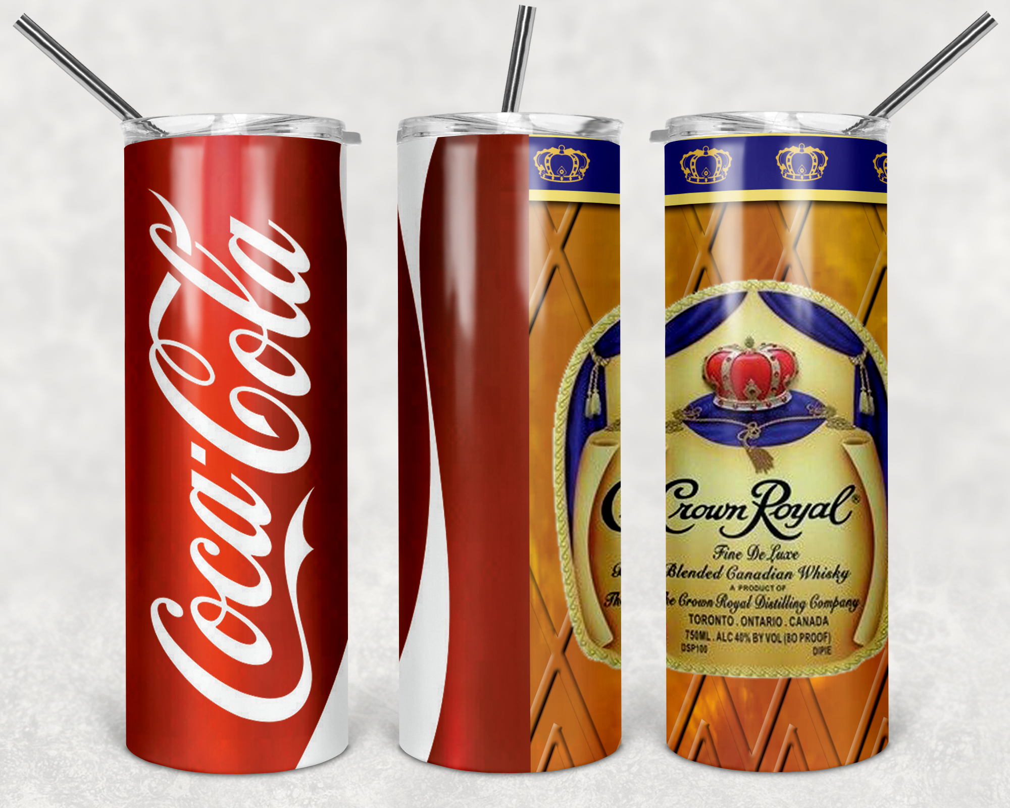 Crown Royal And Coke Tumbler Wrap Design - PNG Sublimation P | Inspire ...