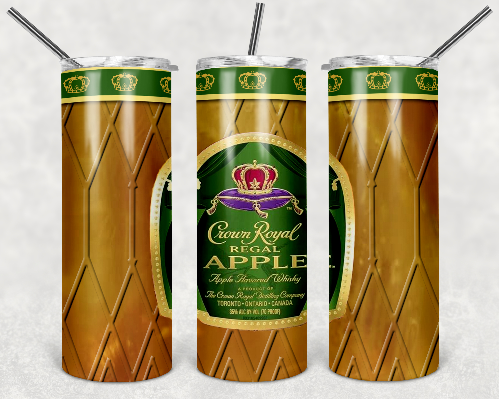 Crown Royal Apple Bottle Tumbler Wrap Design - PNG Sublimati | Inspire ...