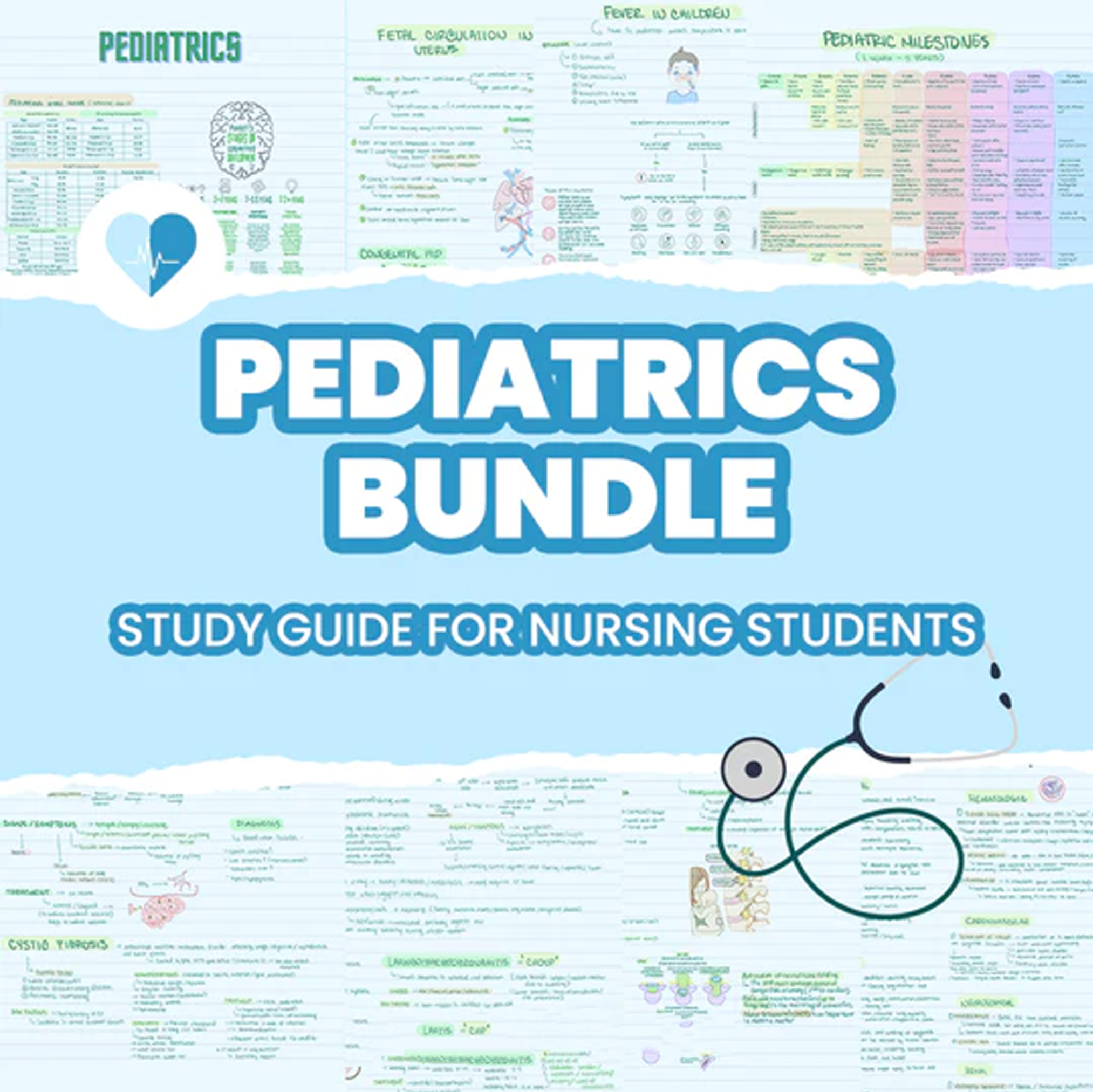 Pediatrics Notes Bundle - Study Guide for Nursing Students - - Inspire ...