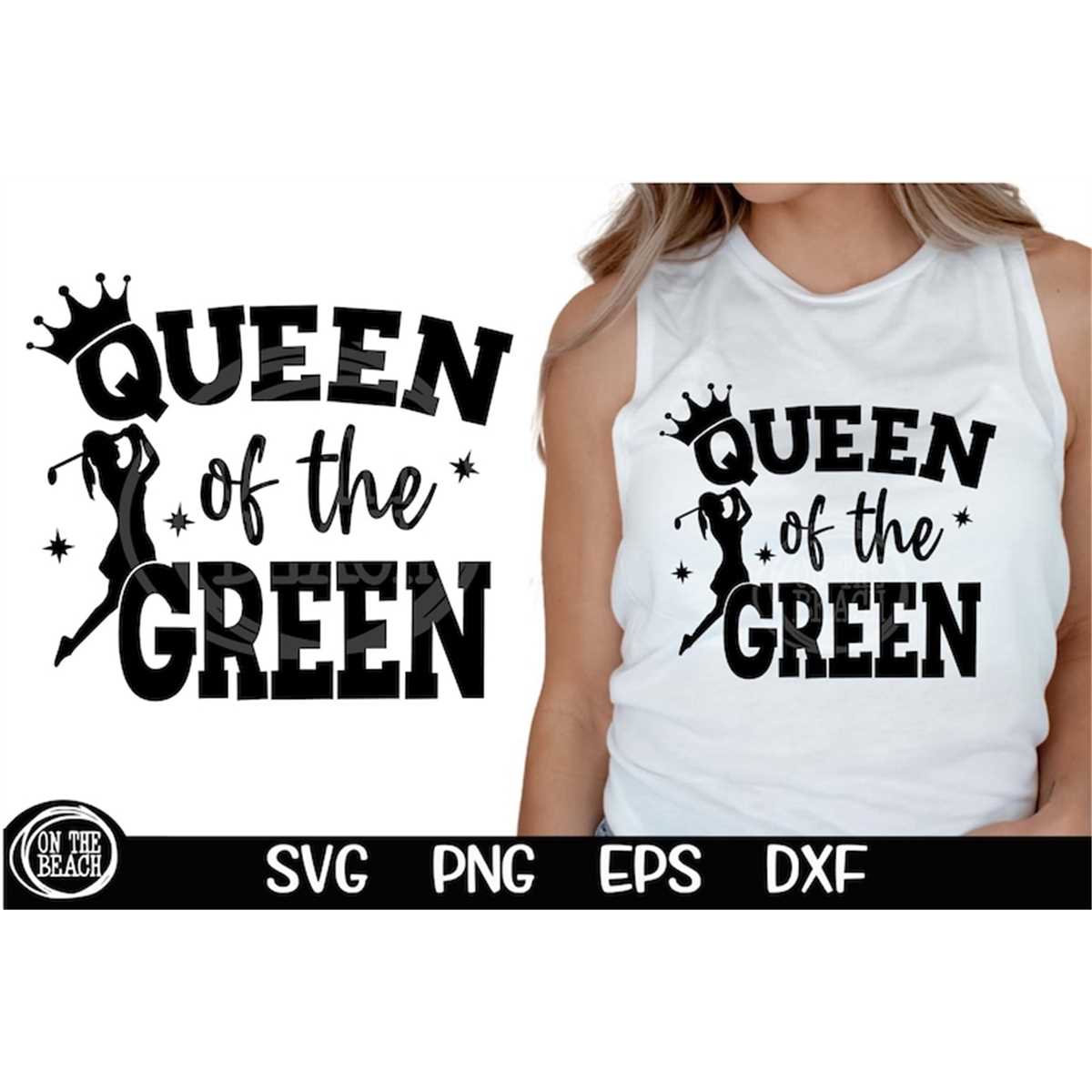 Golf Svg Queen Of The Green Svg Golfing Woman Golfer SVG Fem | Inspire ...