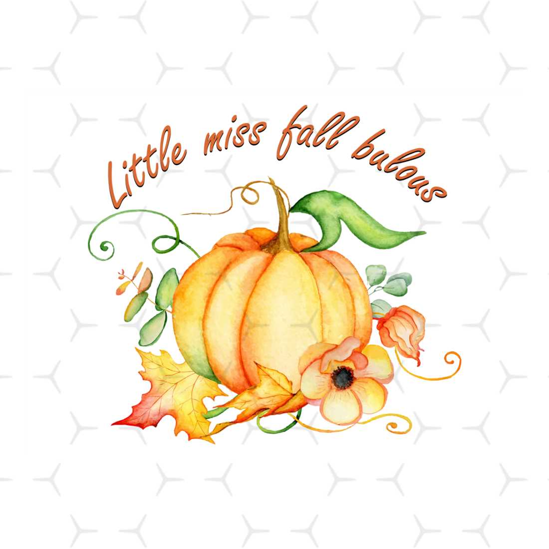 Little Miss Fall Bulous Sublimation | Inspire Uplift