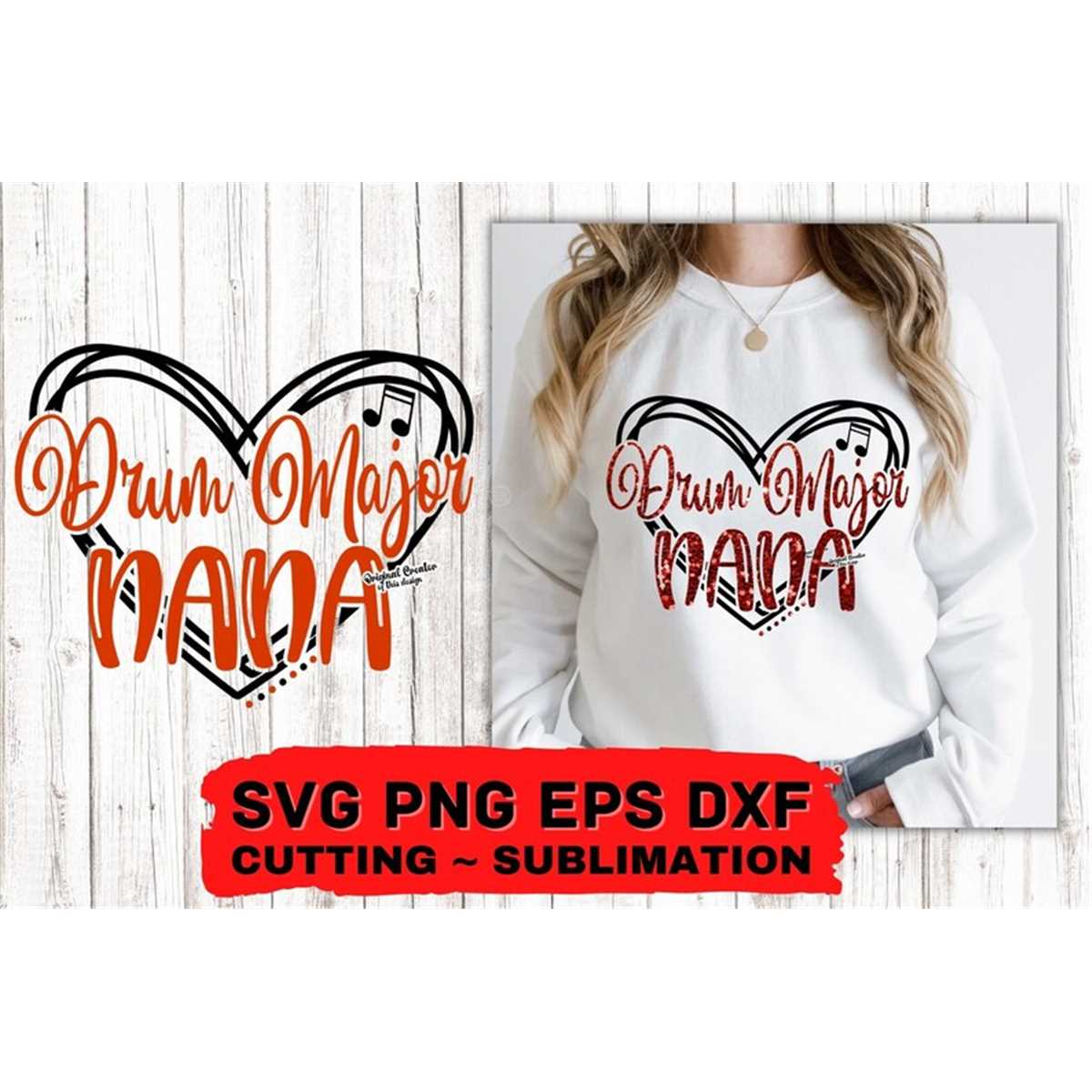 Drum Major Nana SVG Band Svg Nana Svg Cut Cutting Sublimatio - Inspire ...