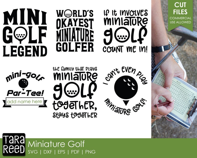Miniature Golf SVG and Cut Files for Crafters | Inspire Uplift