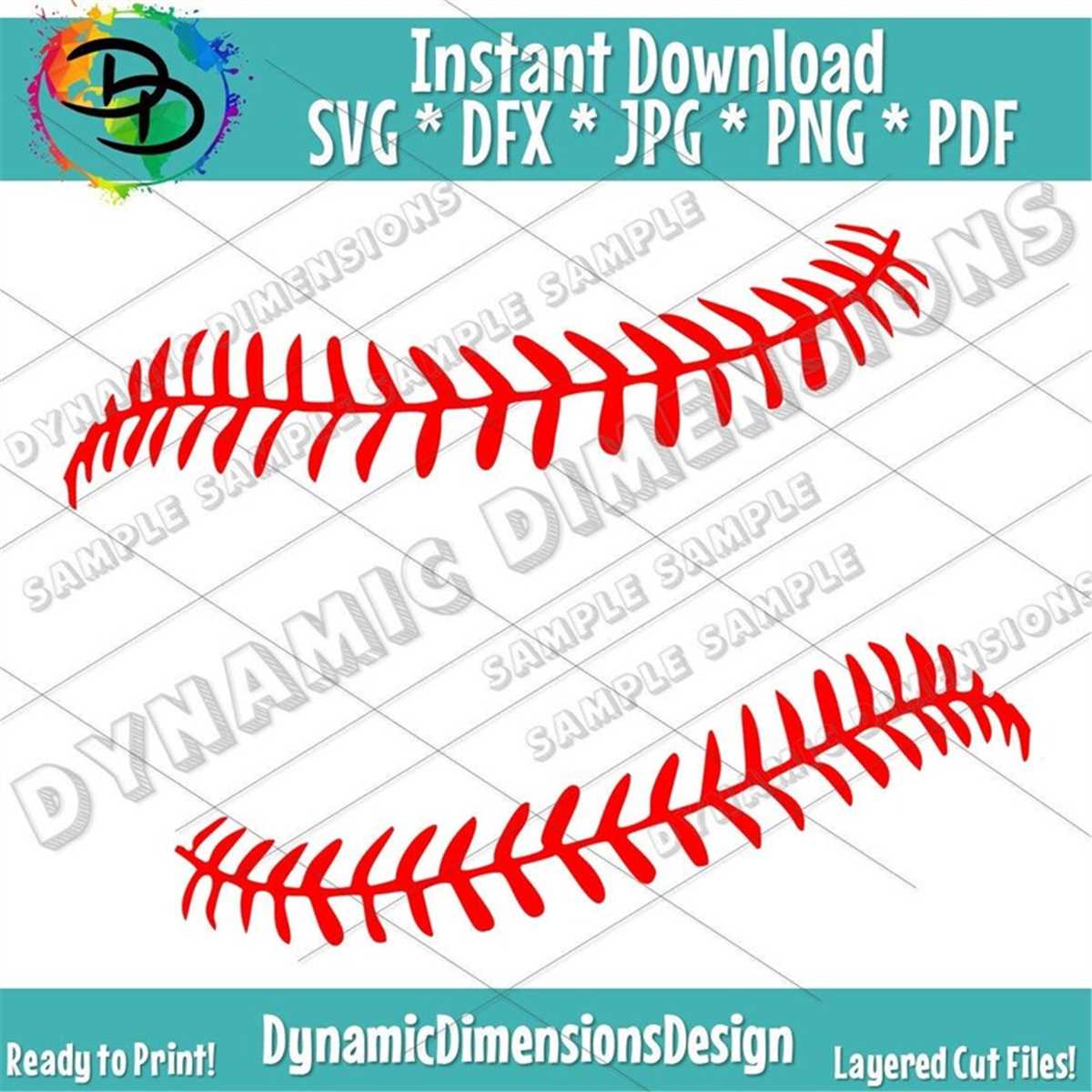 Baseball Laces SVG, Softball Threads, svg png dxf, baseball | Inspire ...