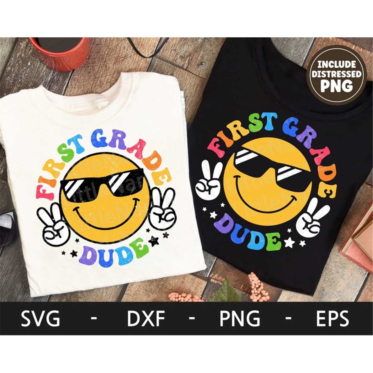 First Grade Dude svg, Back to school svg, Retro smiley face | Inspire ...