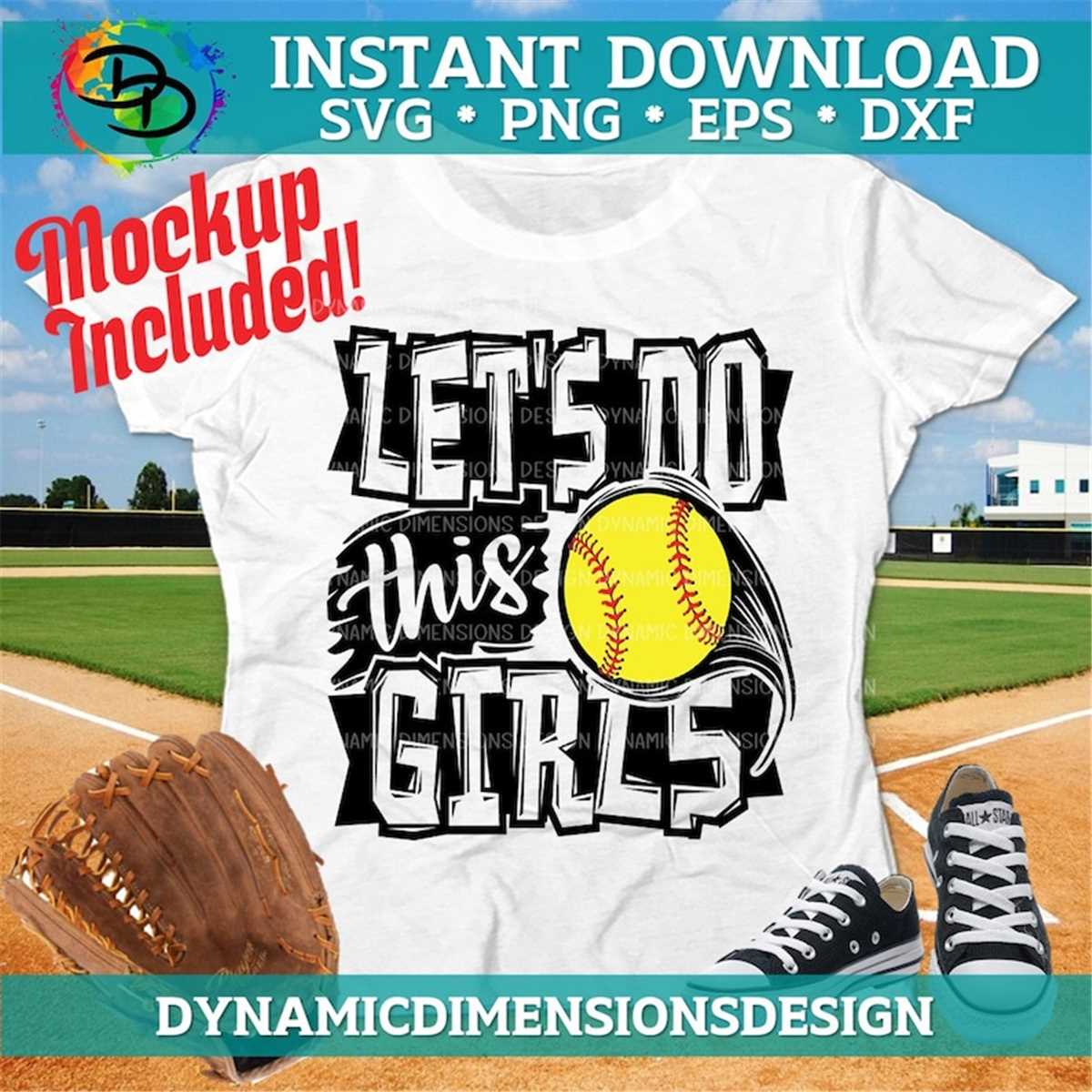 Lets Do this Girls, Softball svg, distressed Softball svg, S - Inspire ...
