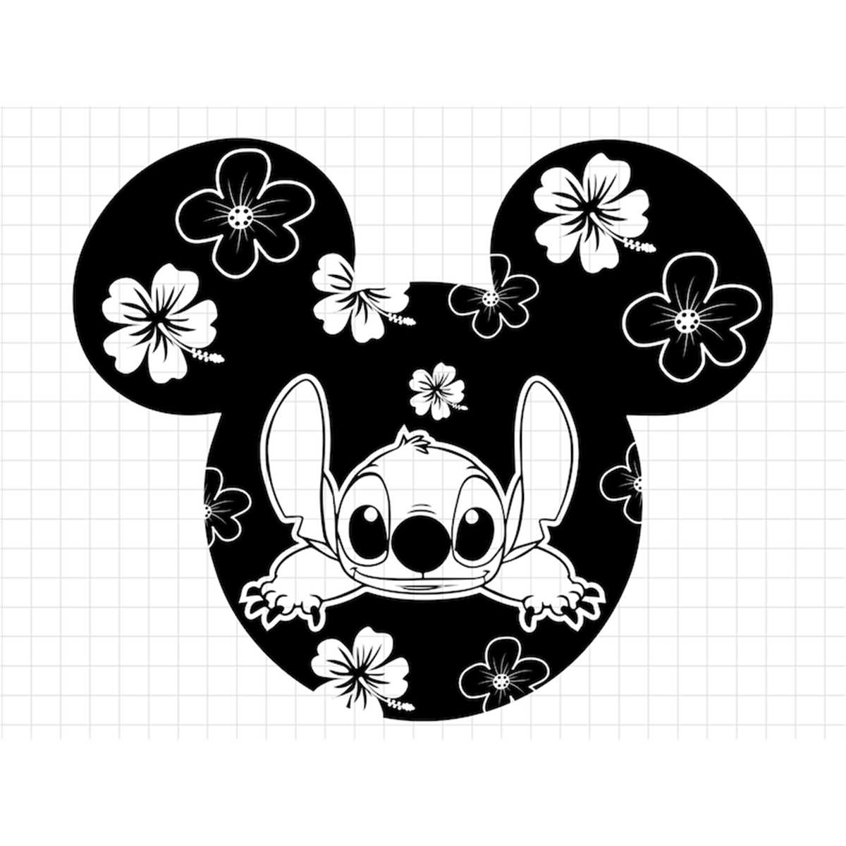 Stitch Svg, Stitch Silhouette Svg, Mouse Head Svg, Magic Cas | Inspire ...