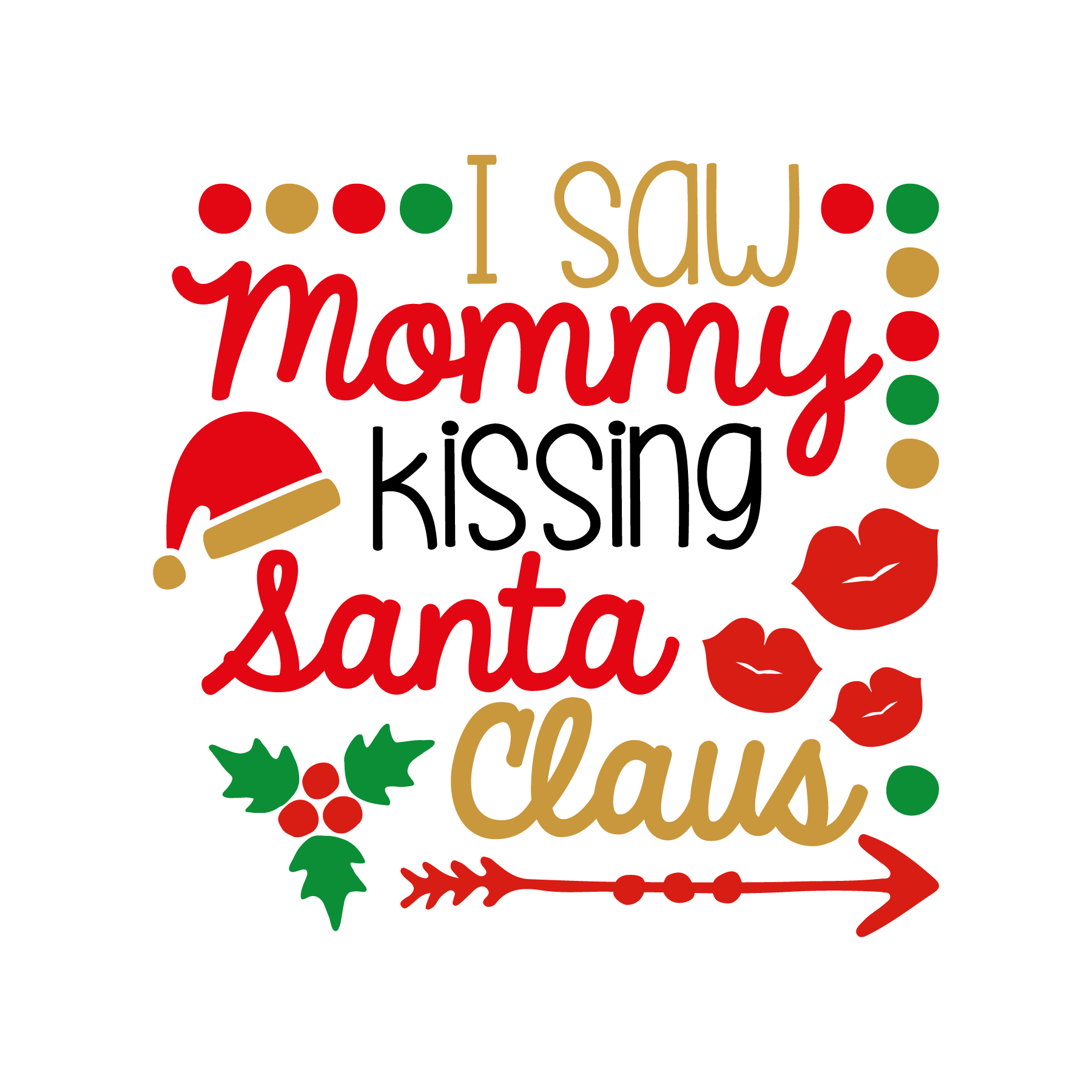 Mommy Kissing Santa Svg Merry Christmas Svg Christmas Svg Inspire Uplift