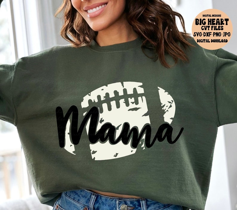 Football Mama Svg, Png, Jpg, Dxf, Football Mama Cut File, Fo | Inspire ...