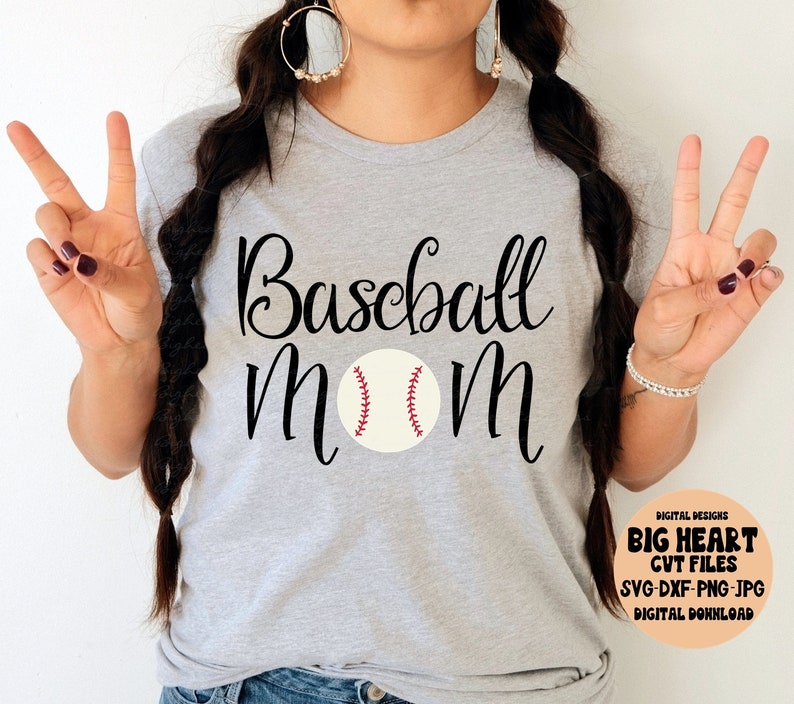 Baseball Mom Svg, Png, Jpg, Dxf, Baseball Mom Cut File, Base | Inspire ...