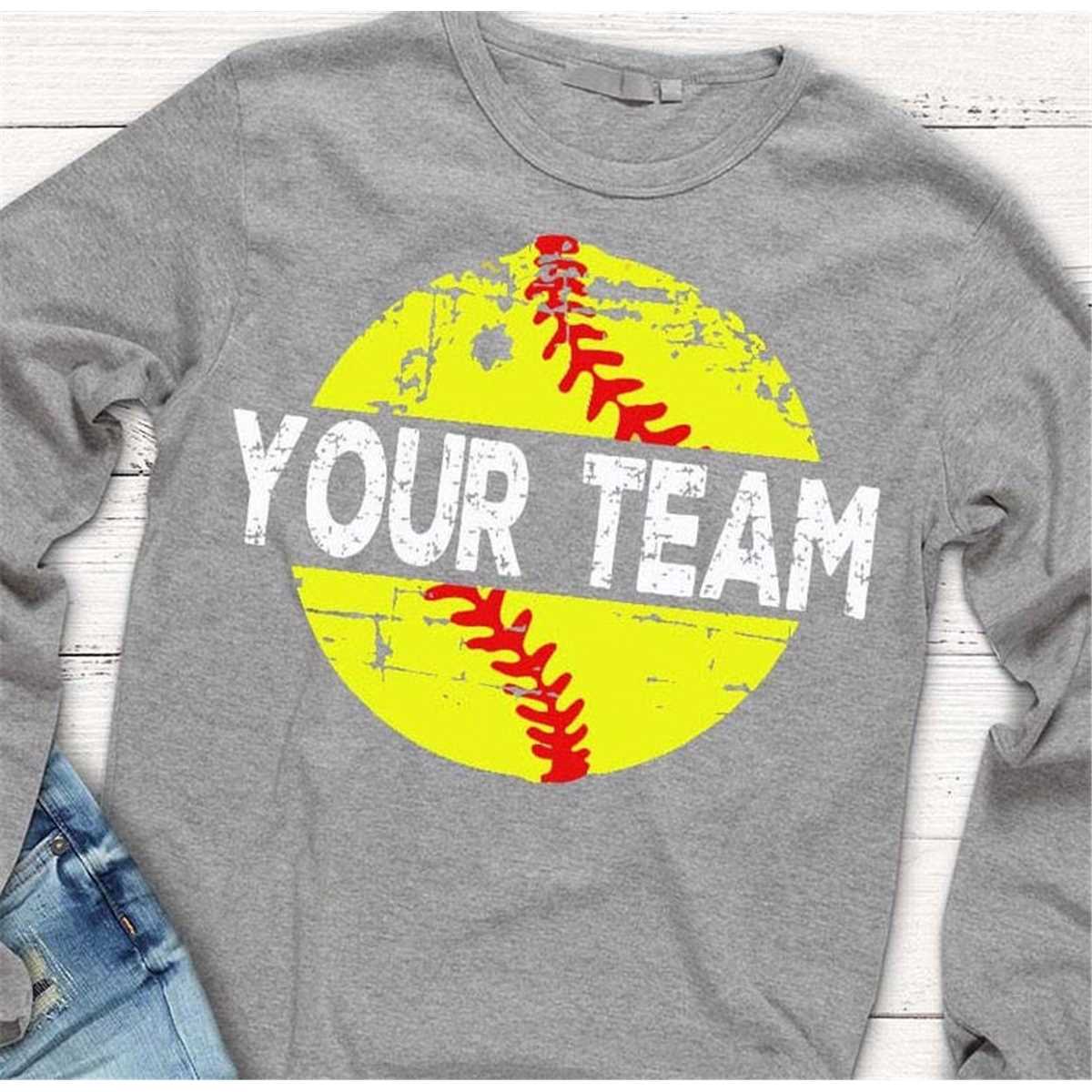 Softball SVG, Distressed Softball, softball shirt, vintage s | Inspire ...
