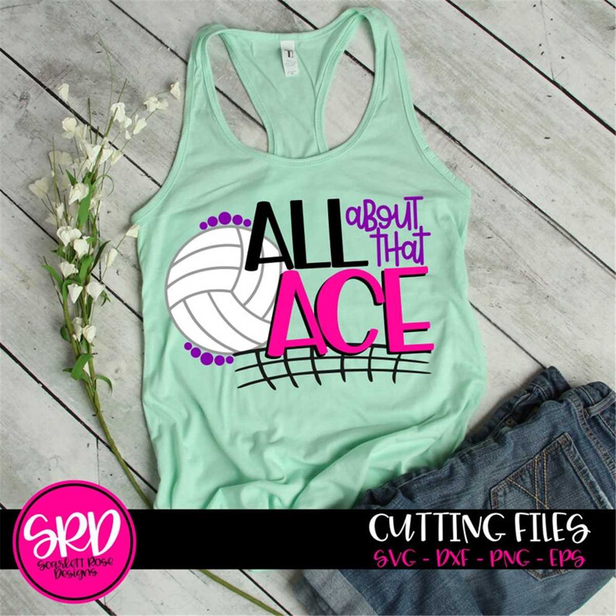 Volleyball SVG, Volleyball mom, All about that Ace SVG, voll | Inspire ...
