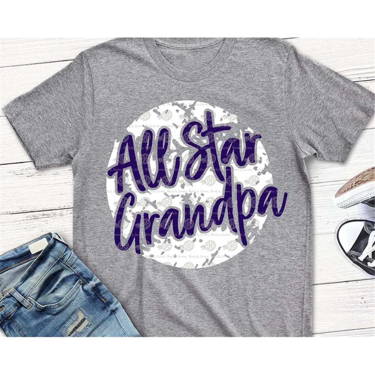 All star svg, Baseball grandpa svg, baseball svg, all stars - Inspire ...