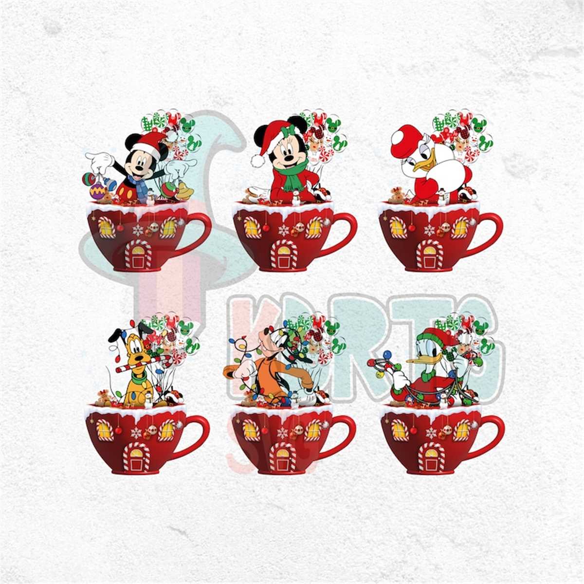 Christmas Castle Tea Cup Party PNG Bundle, Tea Party, Tea Cu - Inspire ...
