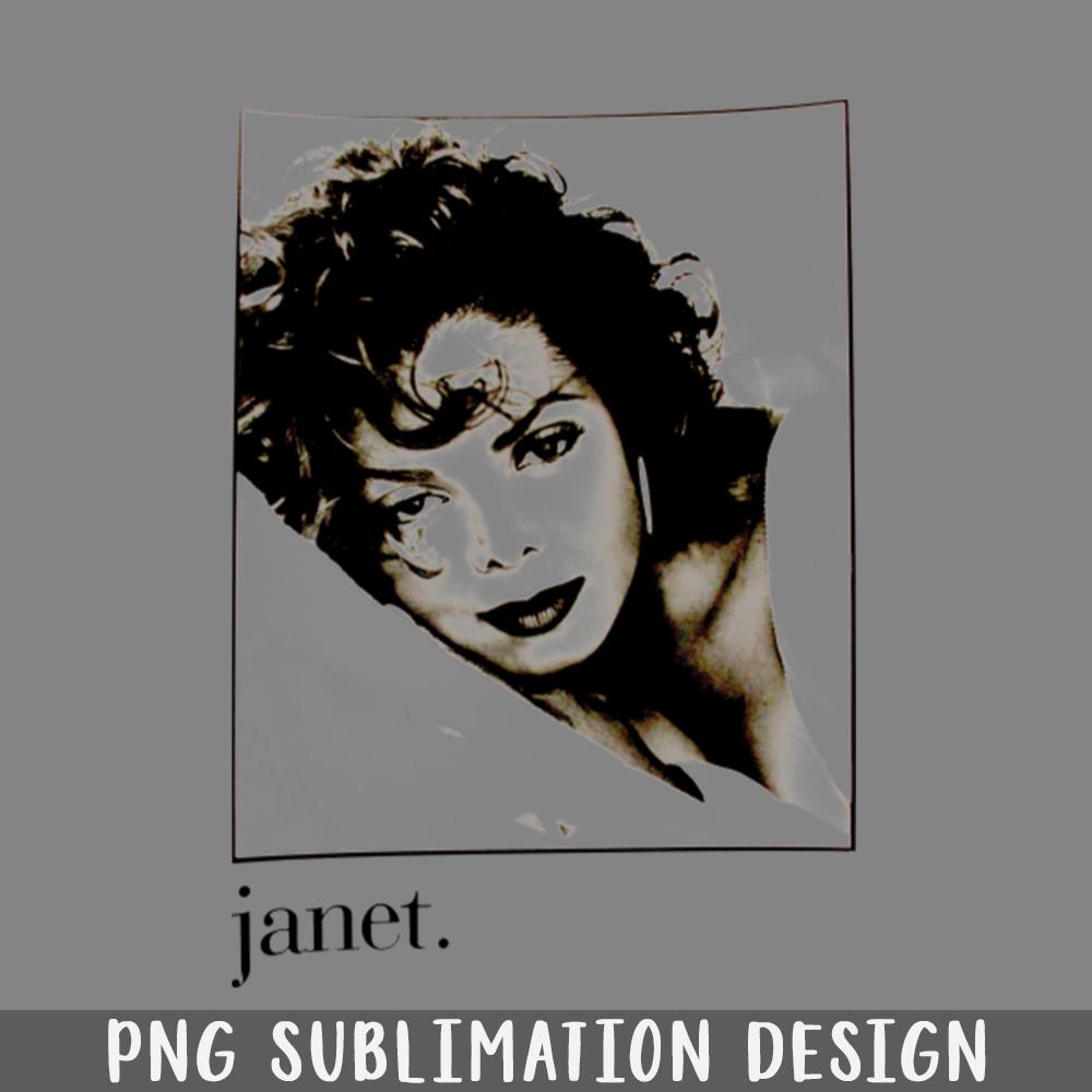 Janet 80s Retro Style PNG Download | Inspire Uplift