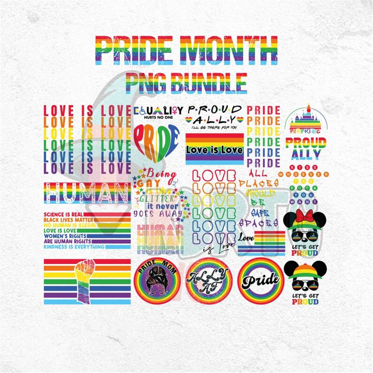 Pride Month Png Bundle, Lets Get Proud, Equality, Pride Mom, - Inspire ...