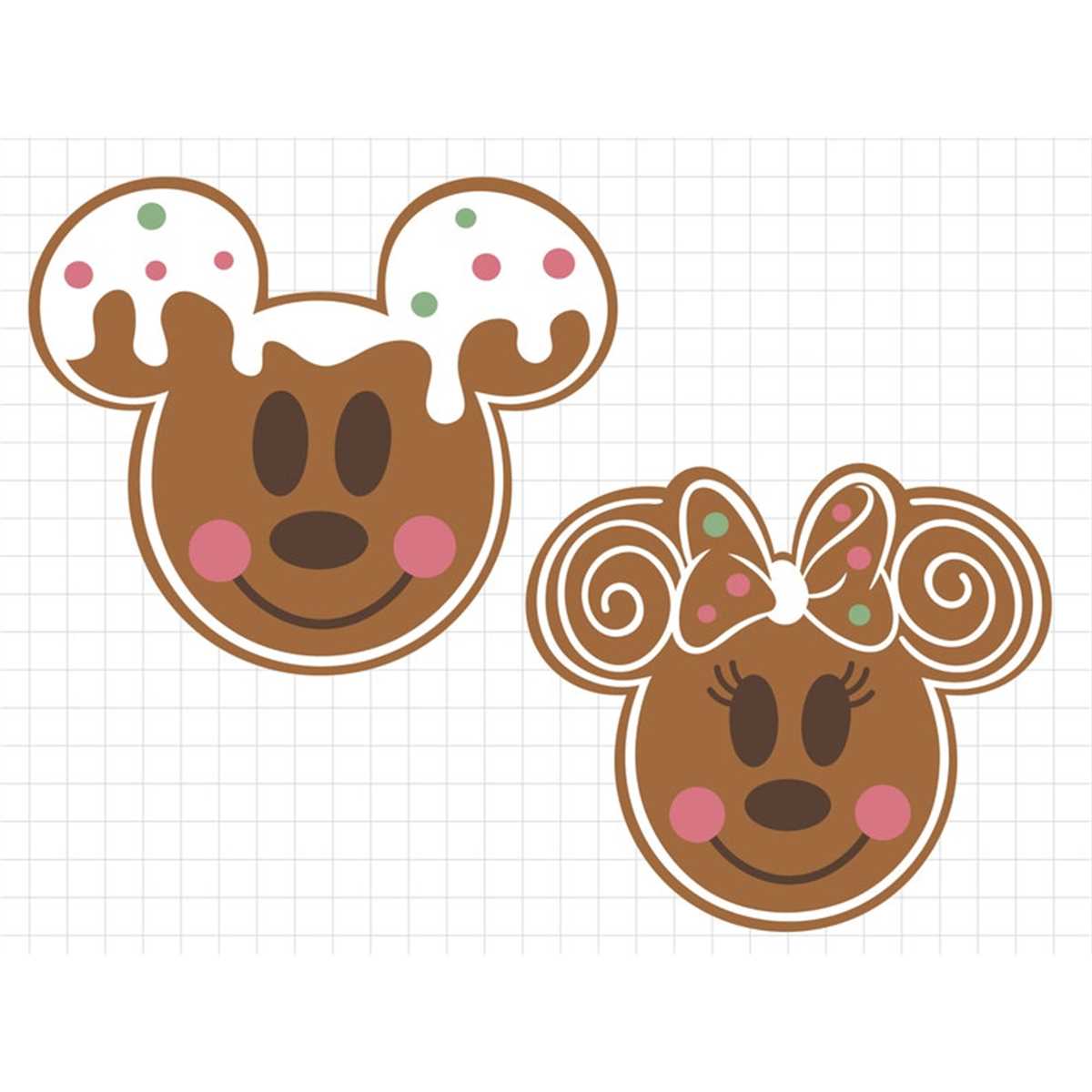 Gingerbread Cookie Head Svg, Bundle Gingerbread Svg, Magic C | Inspire ...