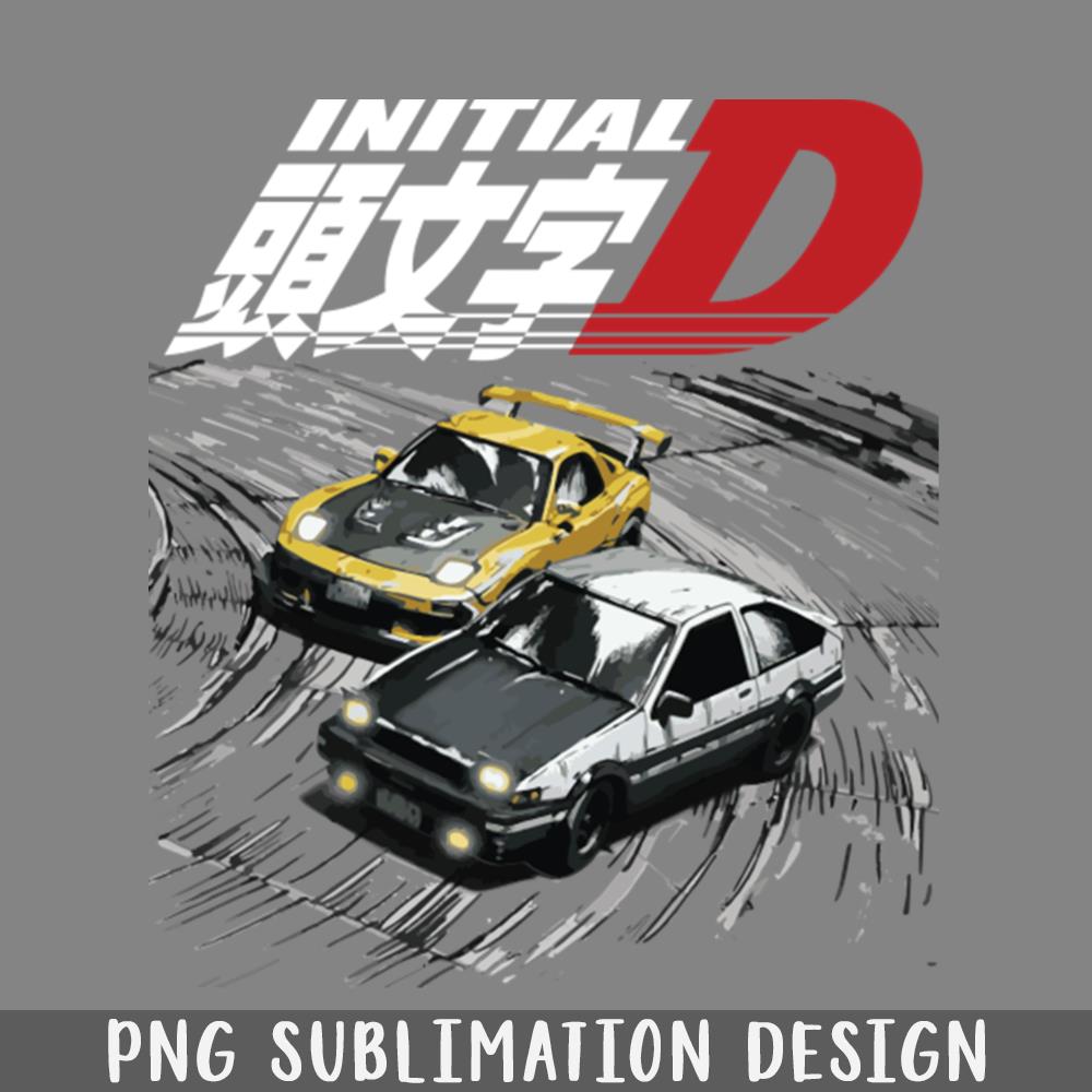 initial d downhill mountain drifting ae86 vs fd PNG Download | Inspire Uplift