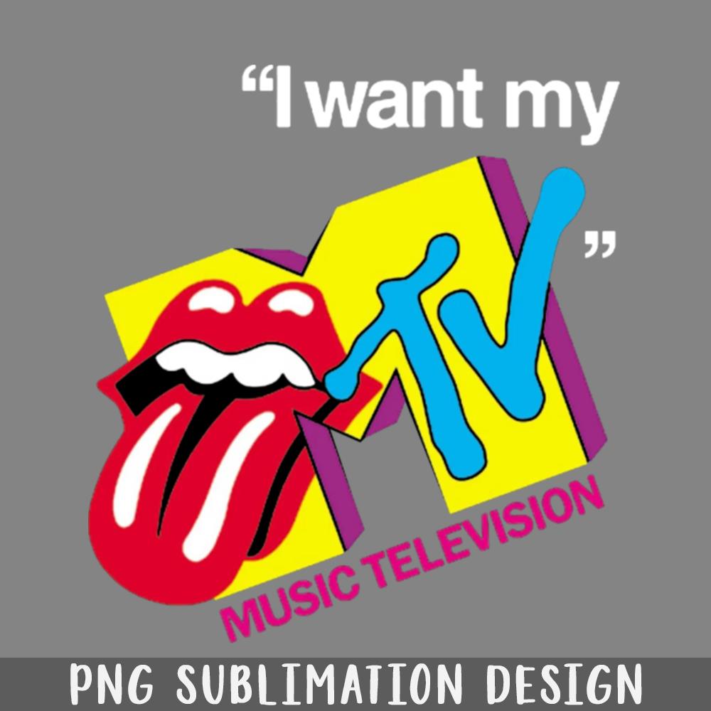 i want my mtv retro music television 80s PNG Download | Inspire Uplift