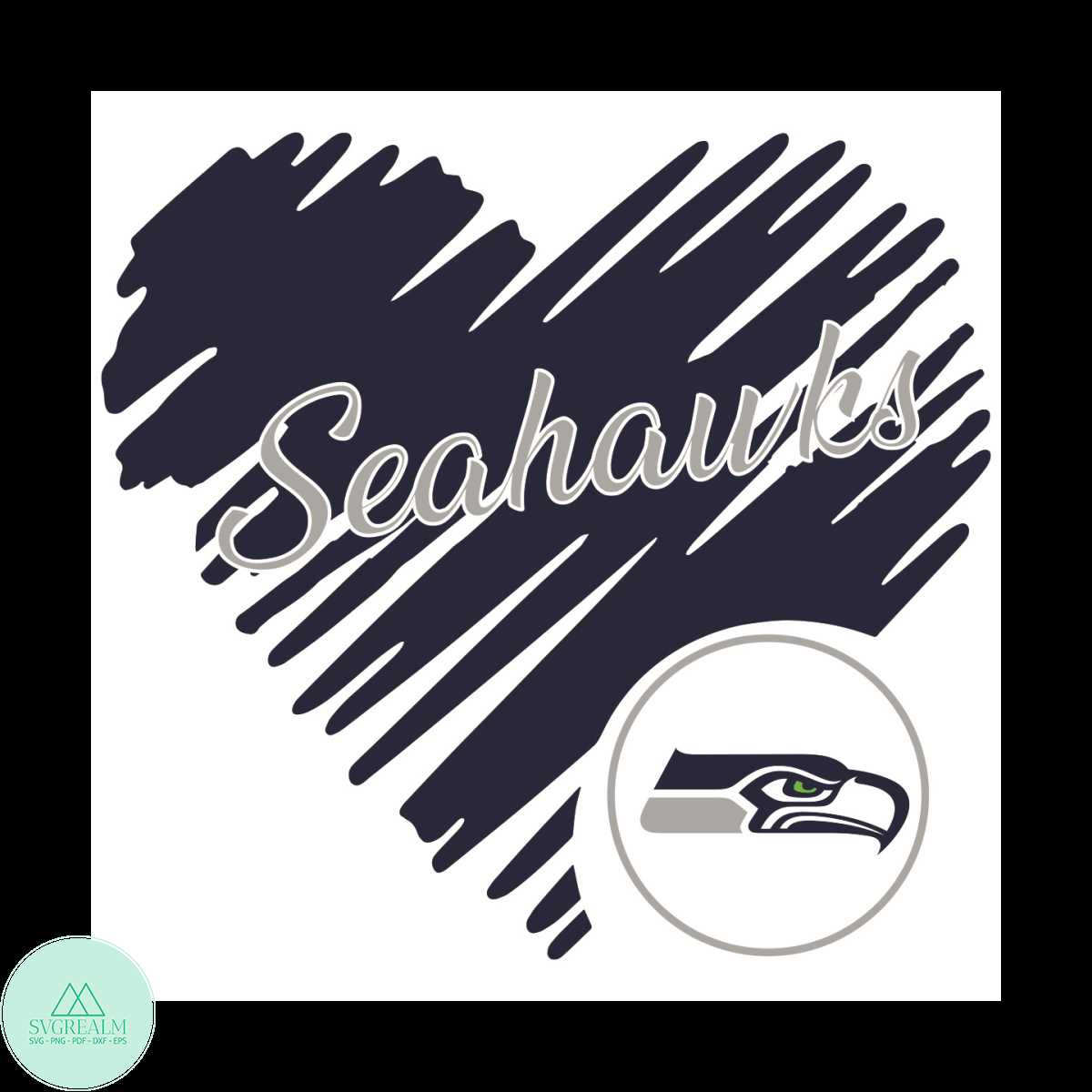 Heart Seattle Seahawks Svg, Sport Svg, Heart Svg, Seattle Se | Inspire ...