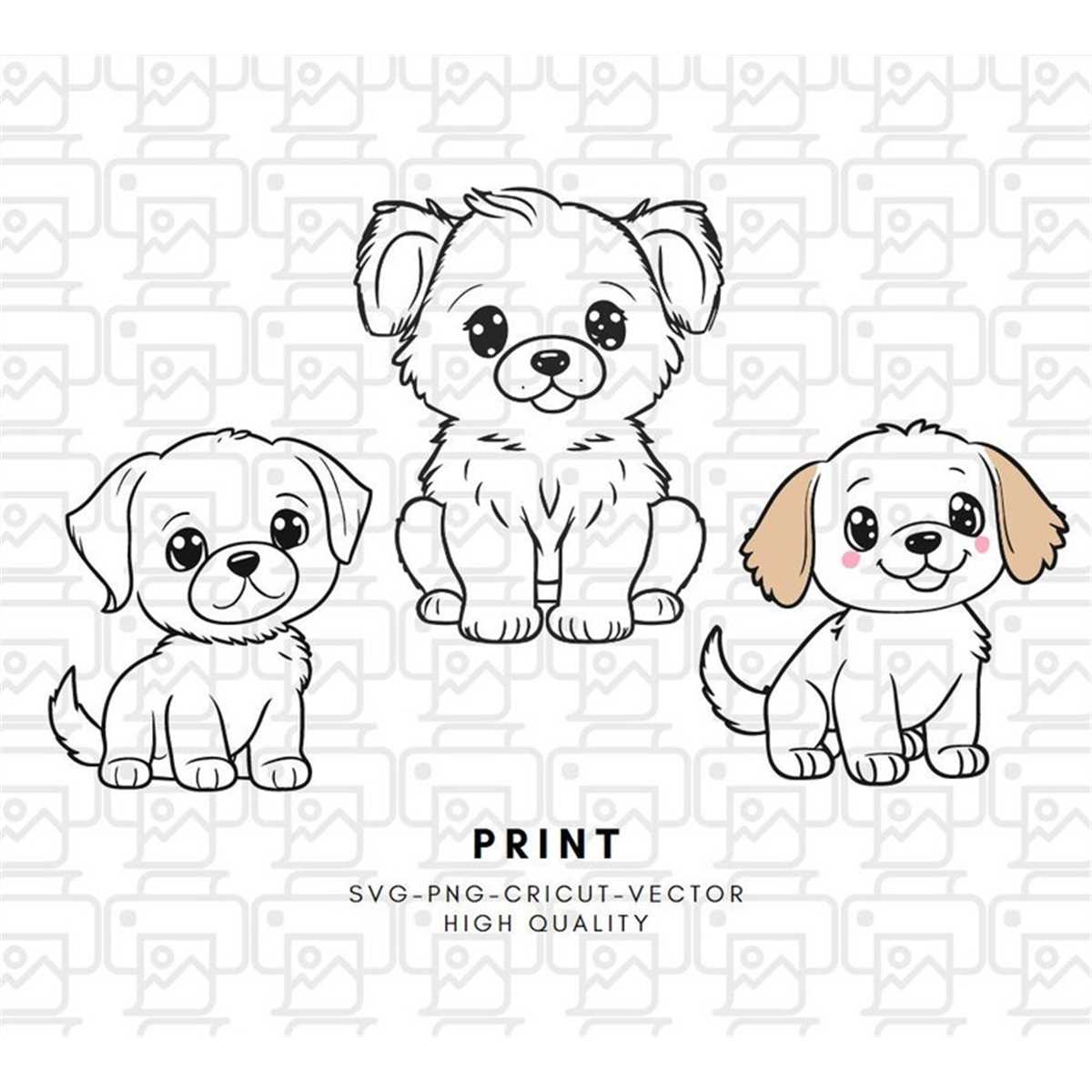 Cute Dog SVG Sticker Print PNG | Decal | High Quality | Dig | Inspire ...